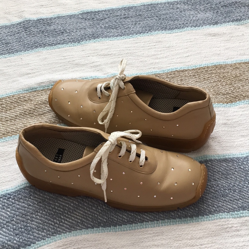 Stuart Weitzman Leathersneakers Shoes Size 8 - Gem